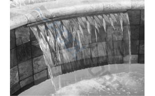 POOL360 | 6" Lip x 8' Wide MagicFalls Waterfall™ Sheet White