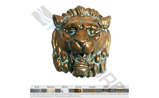 POOL360 | Wallspring® Roman Lion Decorative Accent Copper