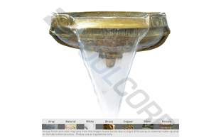 POOL360 | Wallspring® Sonrisa Sconce Decorative Accent Brass