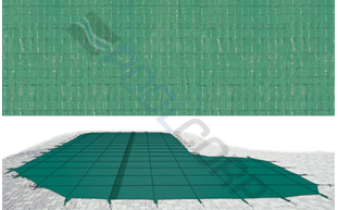 POOL360 | 18' x 38' Green Solid Rect Safety Cvr 90 Degree to 2' Radius Crnr Call for Quote