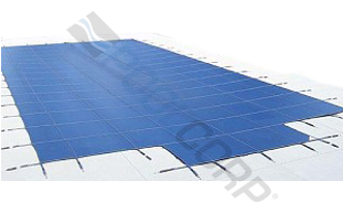 POOL360 | BLU SAFETY COVER 20x40 REC MESH 2'RADIUS 90^CNR