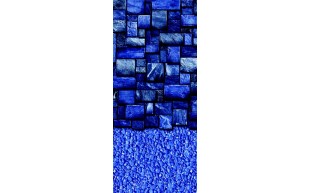 POOL360 | 21' Round Blue Slate Streamstone Above Ground Overlap Vinyl ...
