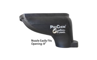 POOL360 | 8" Black ClamShell Funnel LDPE