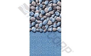 POOL360 | 27' Round Pebbles Multi Bead Liner for Above Ground Pool with ...