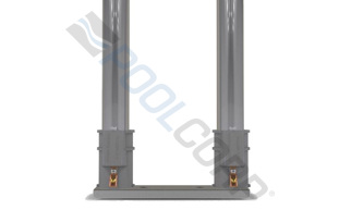 POOL360 | Plastic Deck Anchor Channel with 8" Center