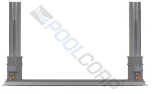 POOL360 | Plastic Deck Anchor Channel with 20" Center