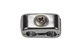 POOL360 | .25-3/8" Chrome Plated Brass Rope Clamp