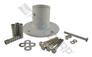 POOL360 | METAL SLIDE FLANGE W/ HARDWARE