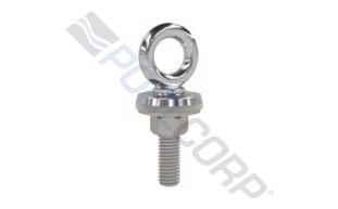 POOL360 | 7/8" CHROME PLATED BRASS STANDARD ROPE EYE