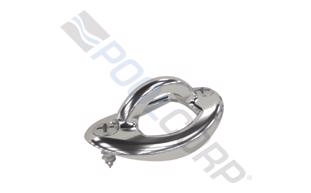 POOL360 | 2/PK CHROME PLATED BRASS COPING MOUNT OVAL ROPE EYE
