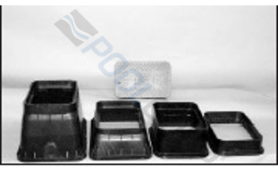 POOL360 | HIGHLINE 10" ROUND VALVE BOX ONLY BLK