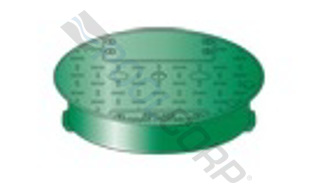 POOL360 | 10" Brown Mulch Round Control Valve Lid