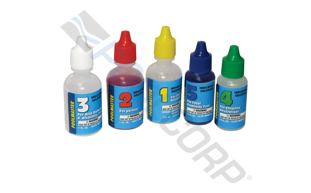 POOL360 | Solutions #1 - #5 Complete Water Testing Set with Clam Shell