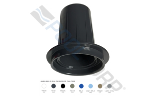 POOL360 | White PV3, PVR, CYC, PCCStep Ribbed Body with Cap