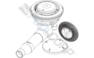 POOL360 | Light Grey MDX-R3 Adjustable Debris Drain with Cap