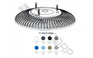 POOL360 | Light Blue SDX2 Concrete Pool Replacement Cover with Screws