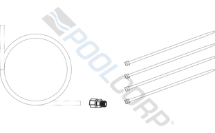 POOL360 | Clear O3 Tubing with Fittings and Check Valve