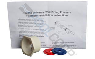POOL360 | White Universal Wall Fitting Restrictor Kit for Polaris® Pool Cleaner