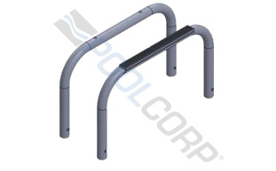 POOL360 | 18" Polished Stainless Steel U-Frame Base