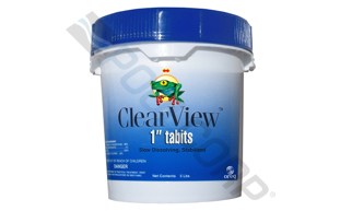 POOL360 | 5 lb 1" Tabits Slow Dissolving Stabilized Chlorine Tablets Pail