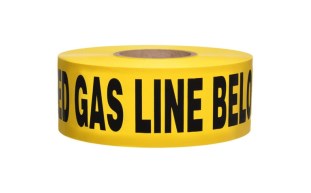POOL360 | 3" x 1000' Yellow Buried Gas Line Below Underground Non-Detectable Caution Tape