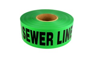 POOL360 | 3" x 1000' Green Buried Sewer Line Below Underground Non-Detectable Caution Tape