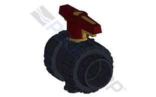 POOL360 | 2" Socket PVC True Union Ball Valve With Locking Handle