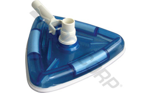 POOL360 | Deluxe Series Clear Triangular Weighted VL Vac Head with Swivel