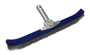 POOL360 | 18" Stainless Steel Brush with ABS Back and Metal Handle 6 ...