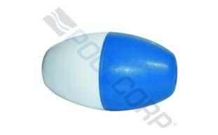 POOL360 | 5" x 9" Blue and White Large Oval Rope Float