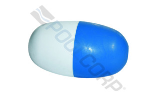 POOL360 | 3" x 5" Blue/White Small Oval Rope Float
