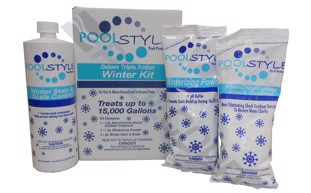 POOL360 | 15K gals Deluxe Triple Action Winter Kit