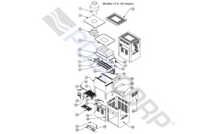 POOL360 | Outdoor Top for 75 and 100 MiniMax Heater