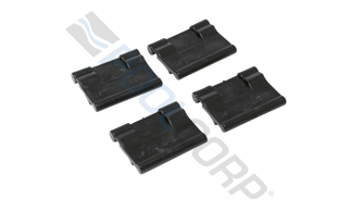 POOL360 | Black Bracket Skirt 4 Pack for 2-Wheel and 4-Wheel Pool Cleaners