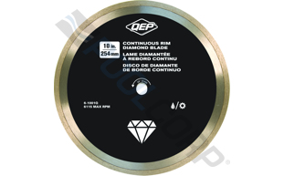 POOL360 | 10" CONTINUOUS RIM DIAMOND BLADE-WET/DRY BLACK
