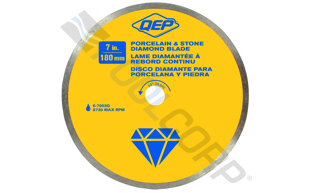 POOL360 | 7" CONTINUOUS RIM DIAMOND BLADE-WET GOLD SERIES