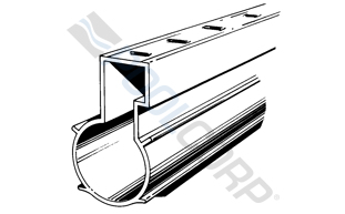 POOL360 | 8' Tan Drain-A-Way System II® Deck Drain PVC