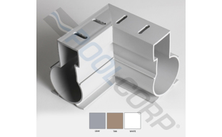 POOL360 | Gray Drain-A-Way System II® 90 Degree Outside Fitting PVC