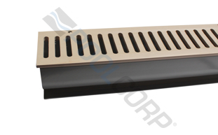 POOL360 | 3" Water Hog Deck Drain 10' Tan