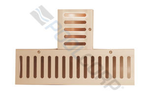 POOL360 | 3" Water Hog Universal Tee Fitting Tan