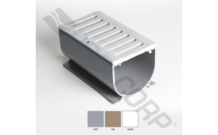 POOL360 | 4" Water Hog Deck Drain 10' Tan