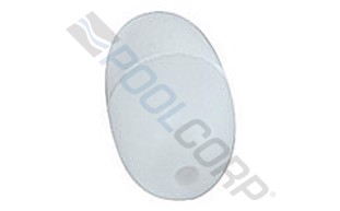 POOL360 | 3'' x 5'' Polyethylene Solid White Oval Float for 1/2'' Rope