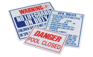 POOL360 | 24'' x 68'' Georgia Pool Rules Safety Sign