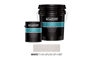 POOL360 | 5 gal White UT-119 Non-Submersible Medium Texture UT-100 Series Non-Skid Coating