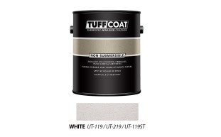 POOL360 | 1 gal White UT-119ST Non-Submersible Smooth Texture UT-100 Series NS Coating