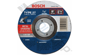 POOL360 | 5" x 1/4" x 7/8 - 11" Arbor Type 27 30 Grit Grinding Abrasive ...