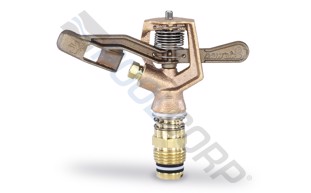 POOL360 | 1/2" Inlet 20JH Full Circle Brass Impact Sprinkler with Nozzle