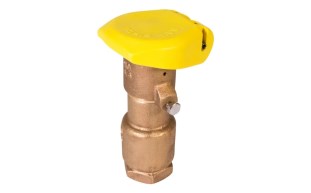 POOL360 | 44RC 1" Quick Coupling Brass Valve with Rubber Cover