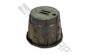 horizon | 10" Round Valve Box with Black Body and Green Lid