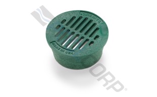 POOL360 | 3" Green Plastic Round Flat Drain Grate